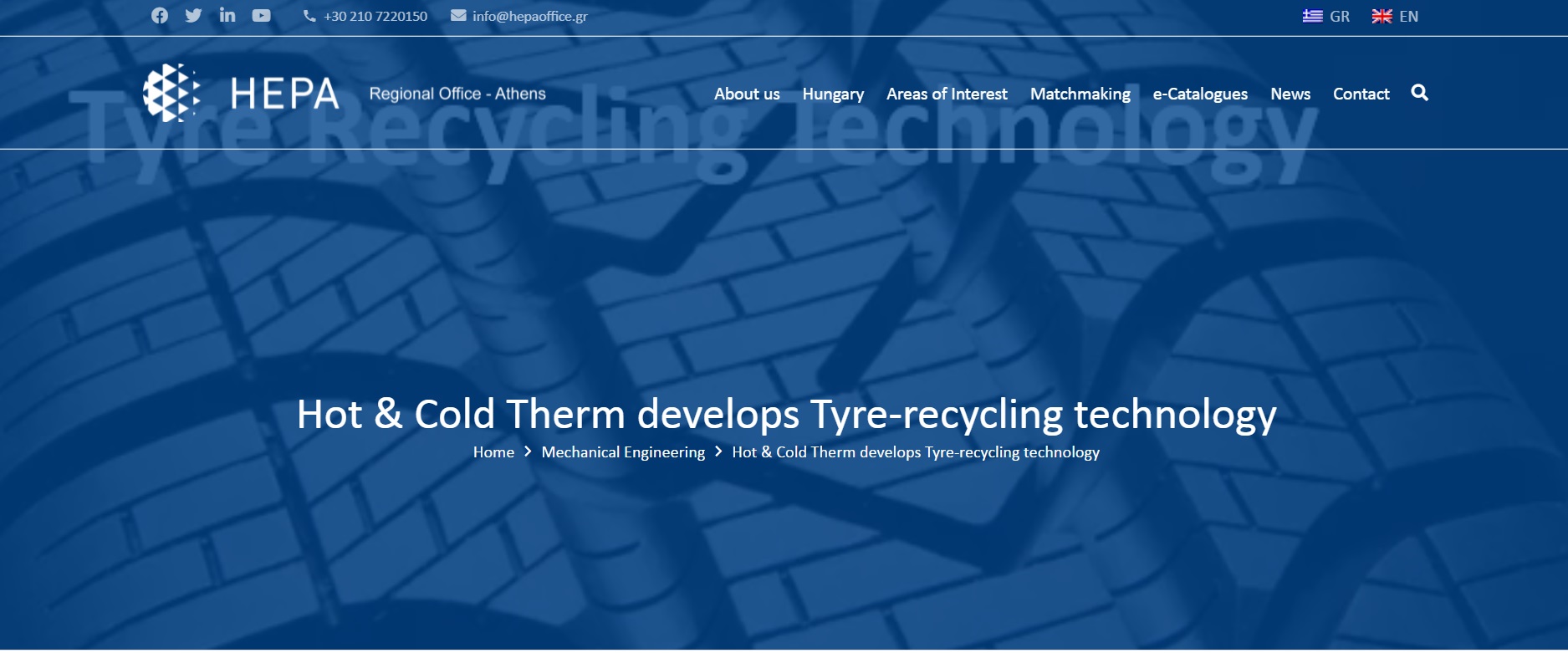 HEPA: Hot & Cold Therm develops tyre-recycling technology – HCT KFT
